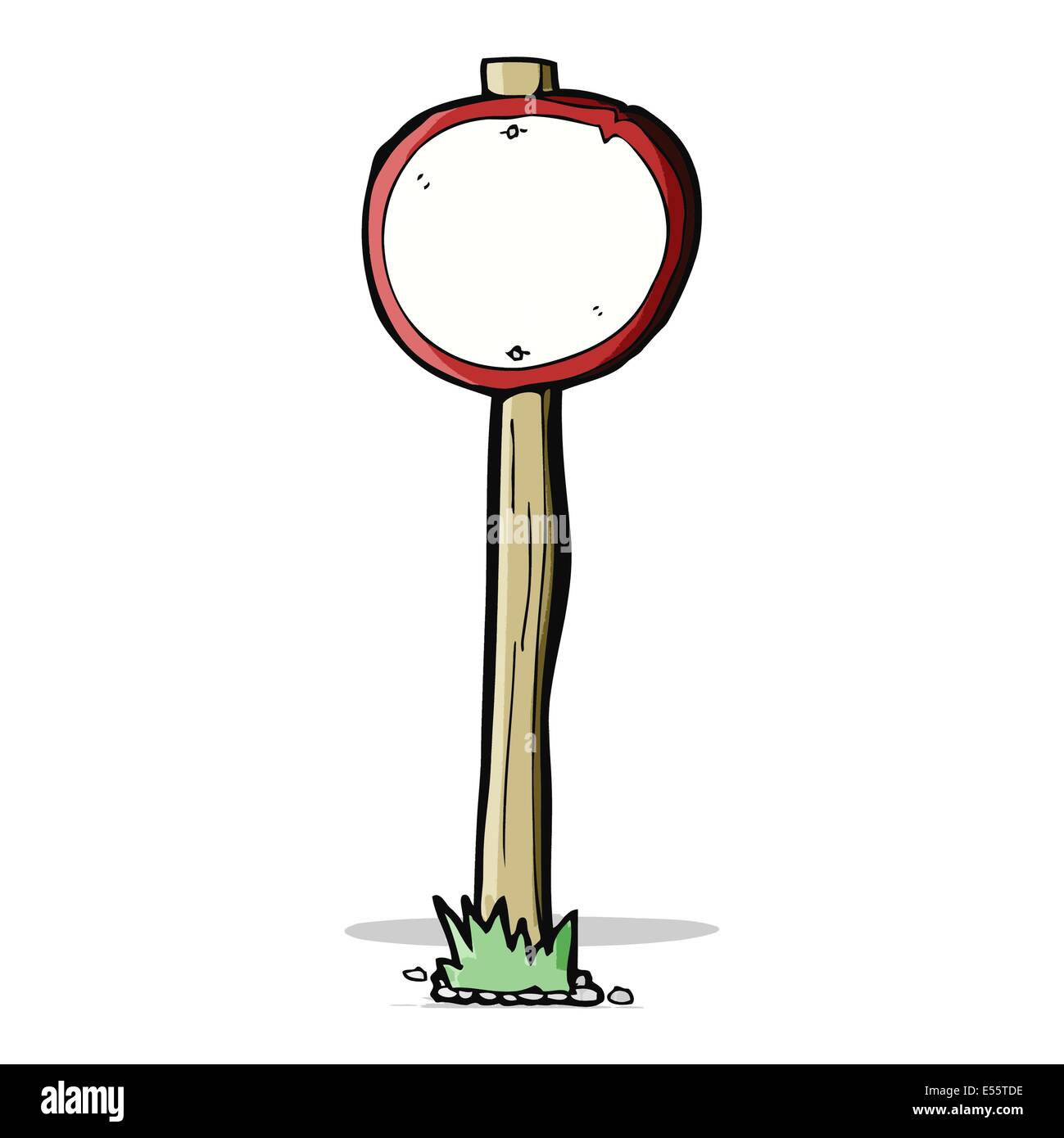 cartoon road sign Stock Vector Image & Art - Alamy