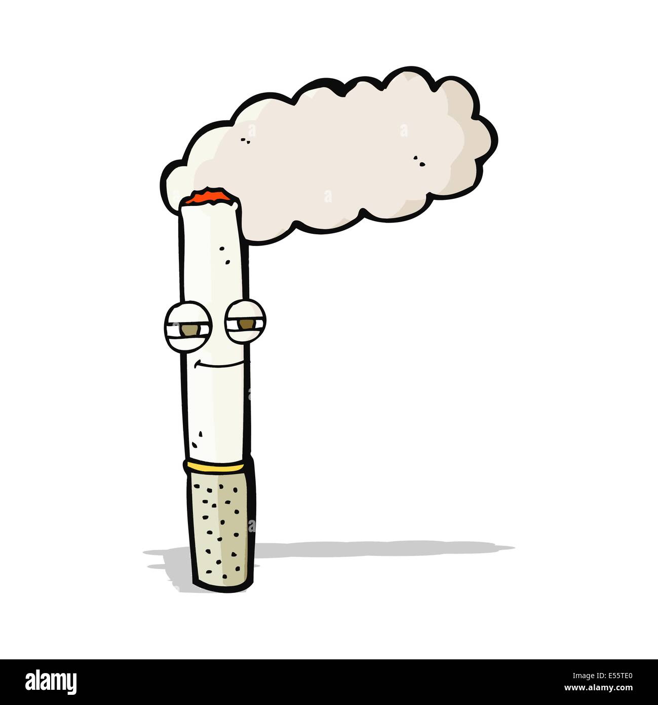 cartoon happy cigarette Stock Vector Image & Art - Alamy