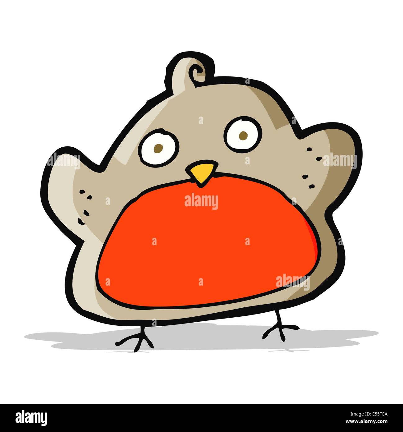 cartoon christmas robin Stock Vector Image & Art - Alamy