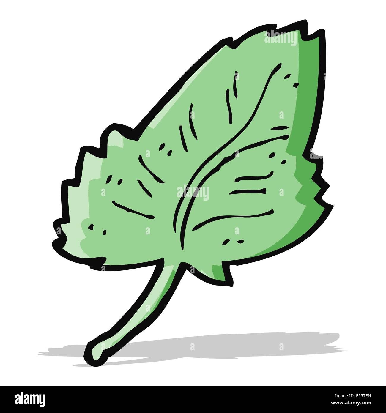 cartoon leaf symbol Stock Vector Image & Art - Alamy