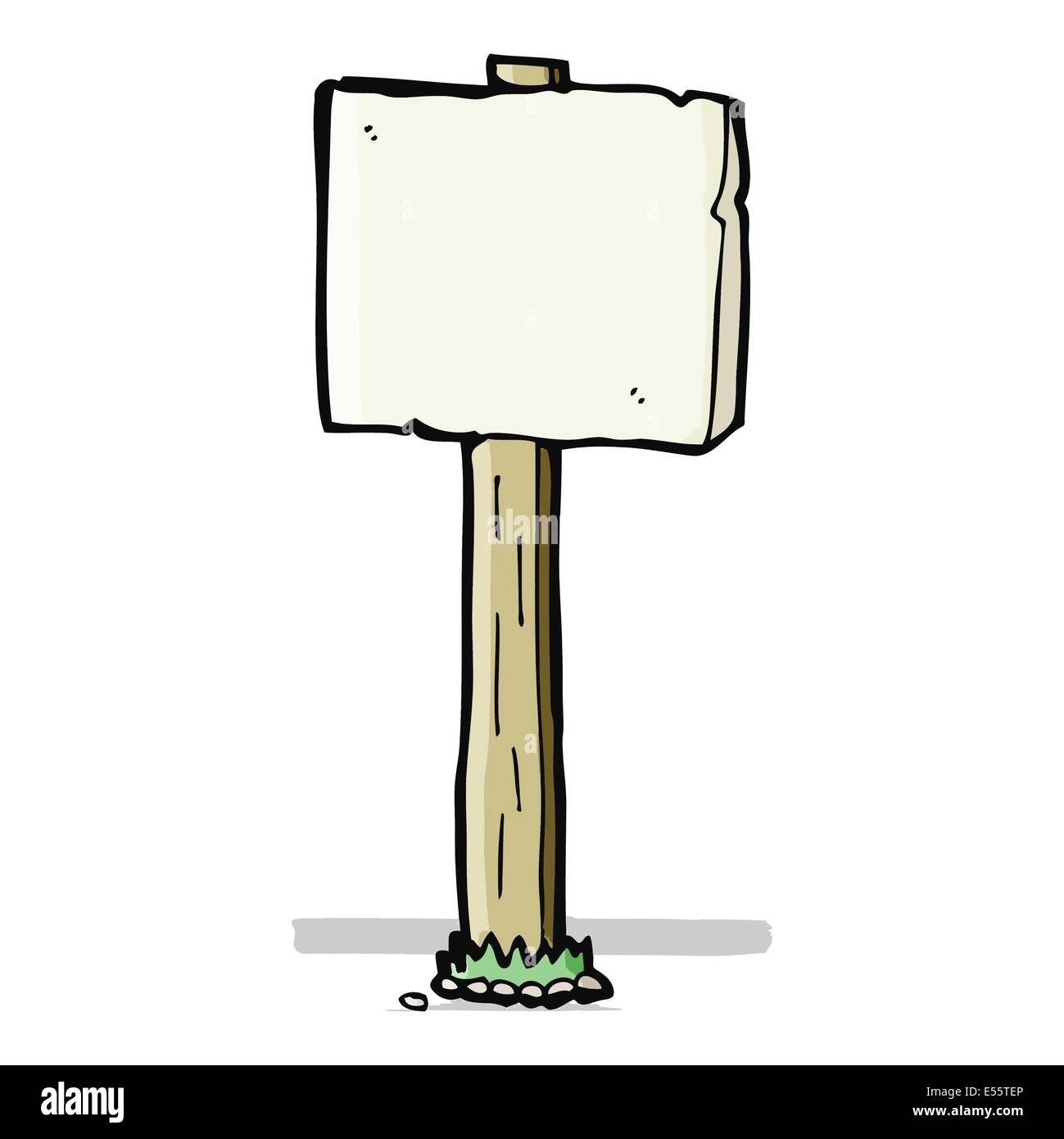 cartoon sign post Stock Vector Image & Art - Alamy