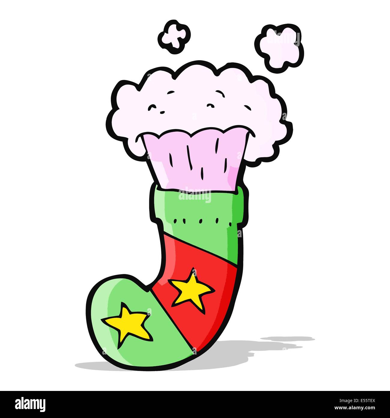 cartoon magic christmas stocking Stock Vector Image & Art - Alamy