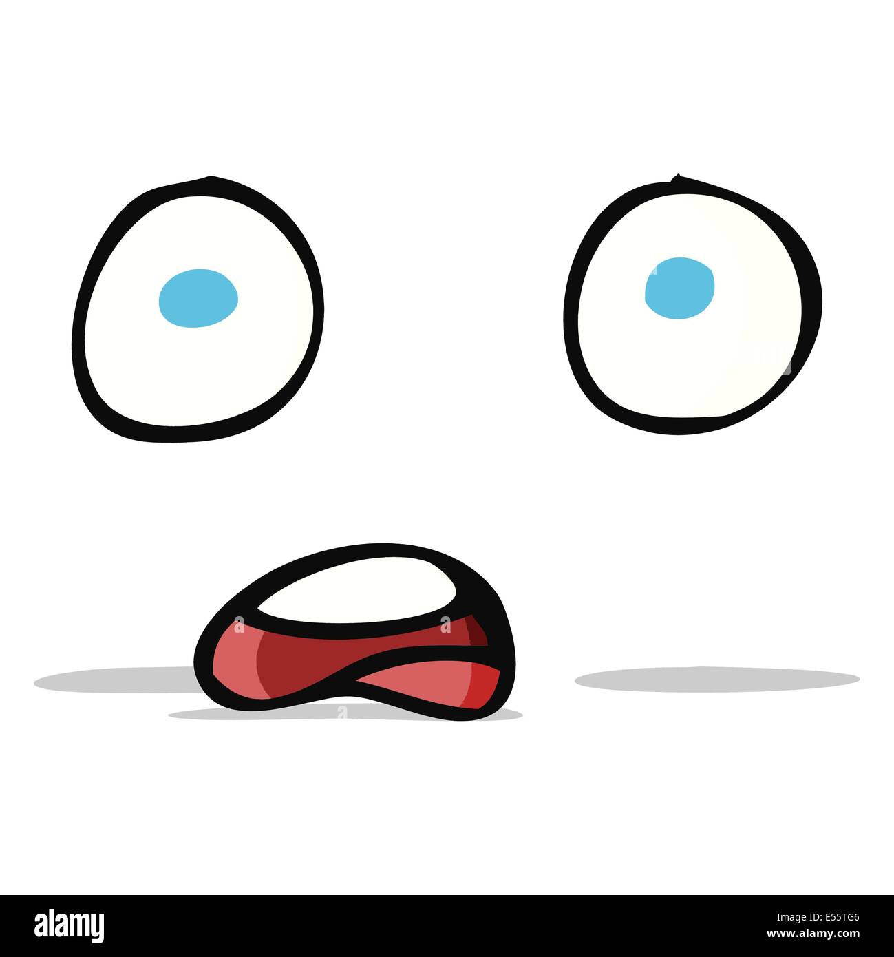 shocked cartoon face Stock Vector Image & Art - Alamy