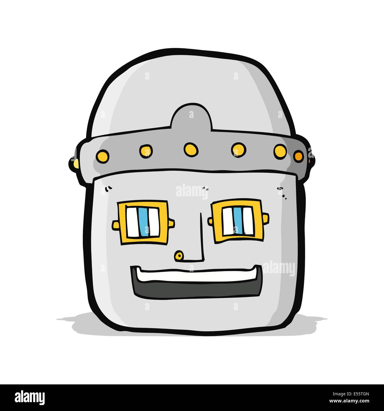 cartoon robot head Stock Vector Image & Art - Alamy