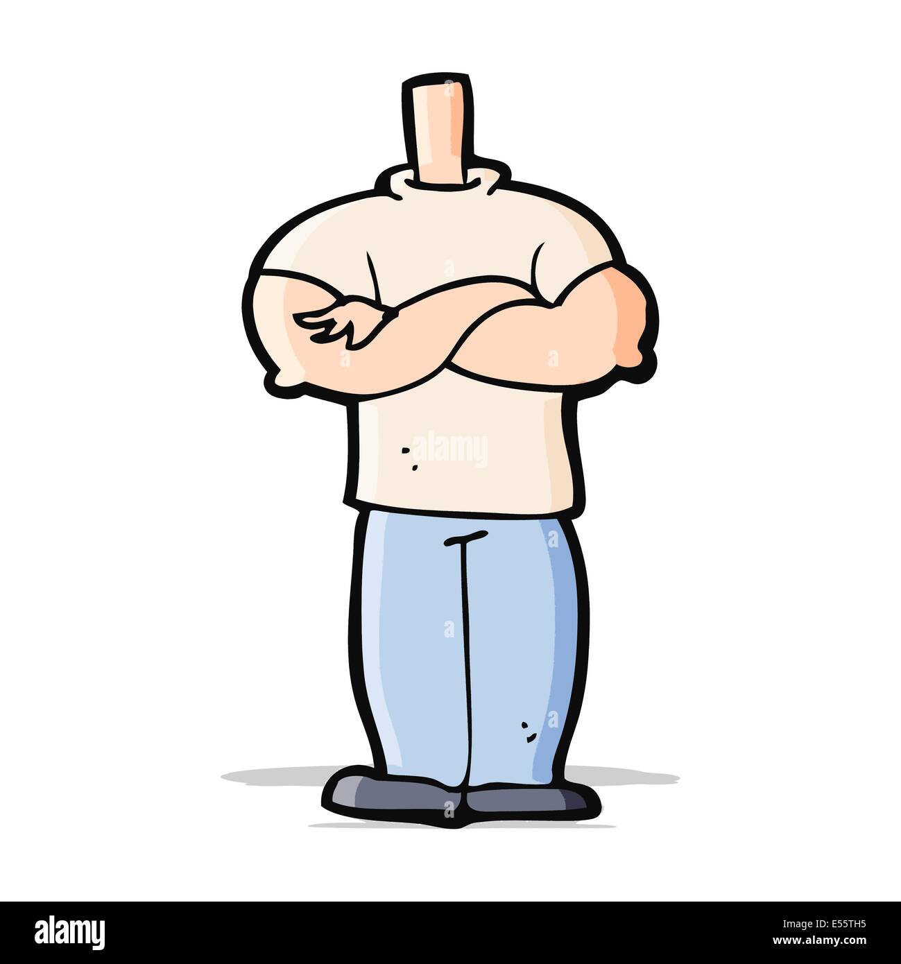 cartoon body with folded arms (mix and match cartoons or add own photos ...