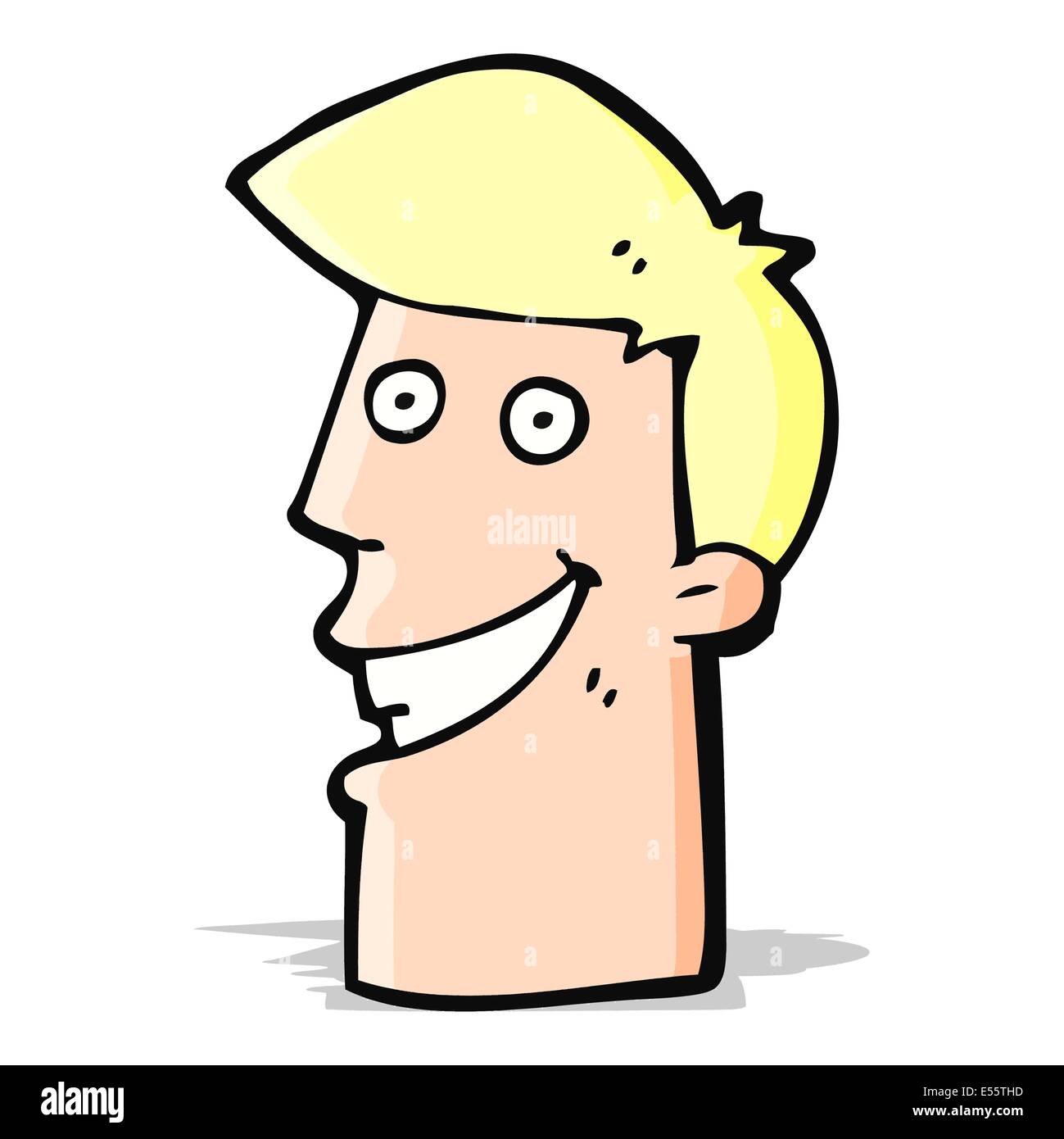 cartoon grinning man Stock Vector Image & Art - Alamy