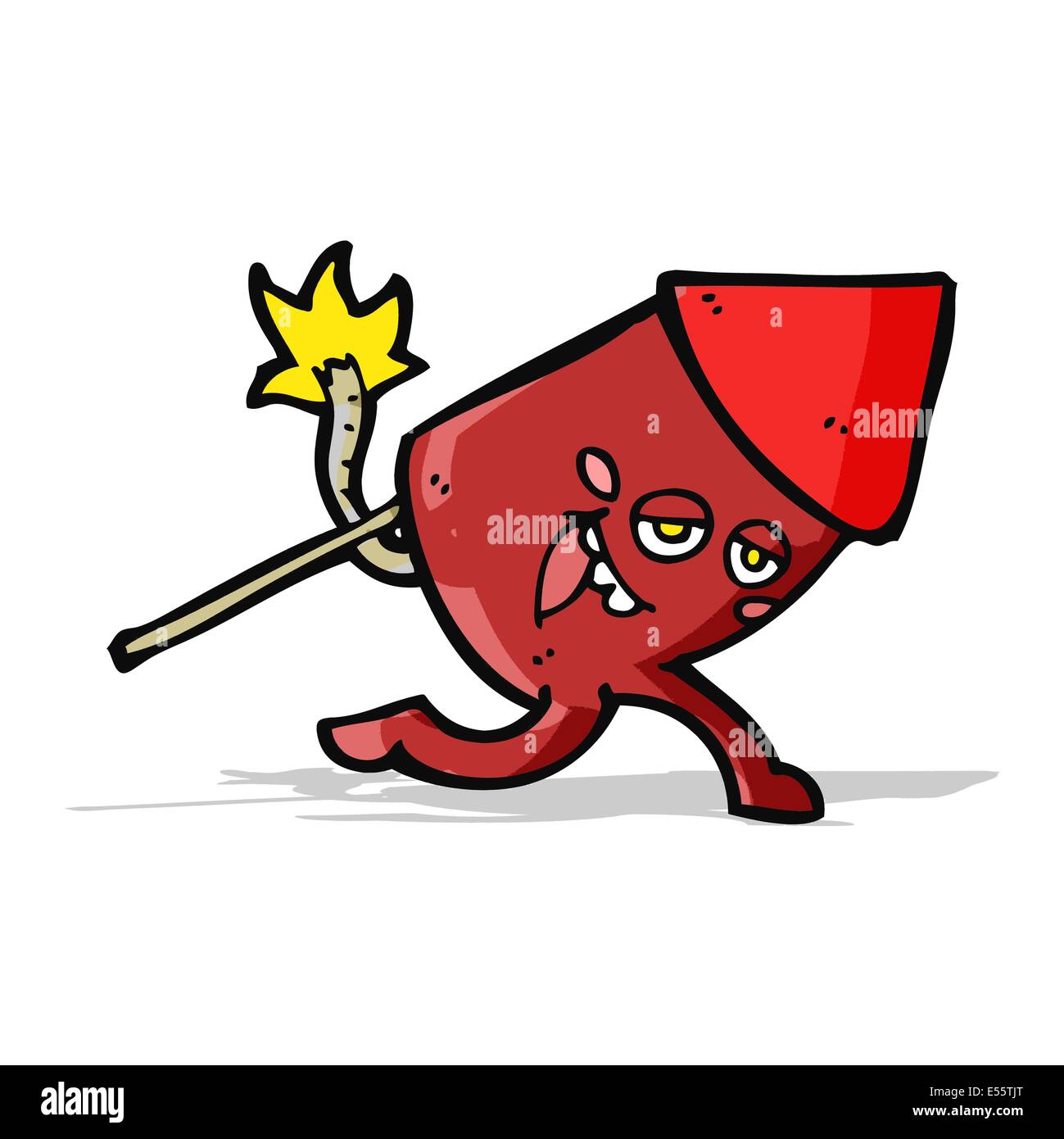 cartoon funny firework character Stock Vector Image & Art - Alamy