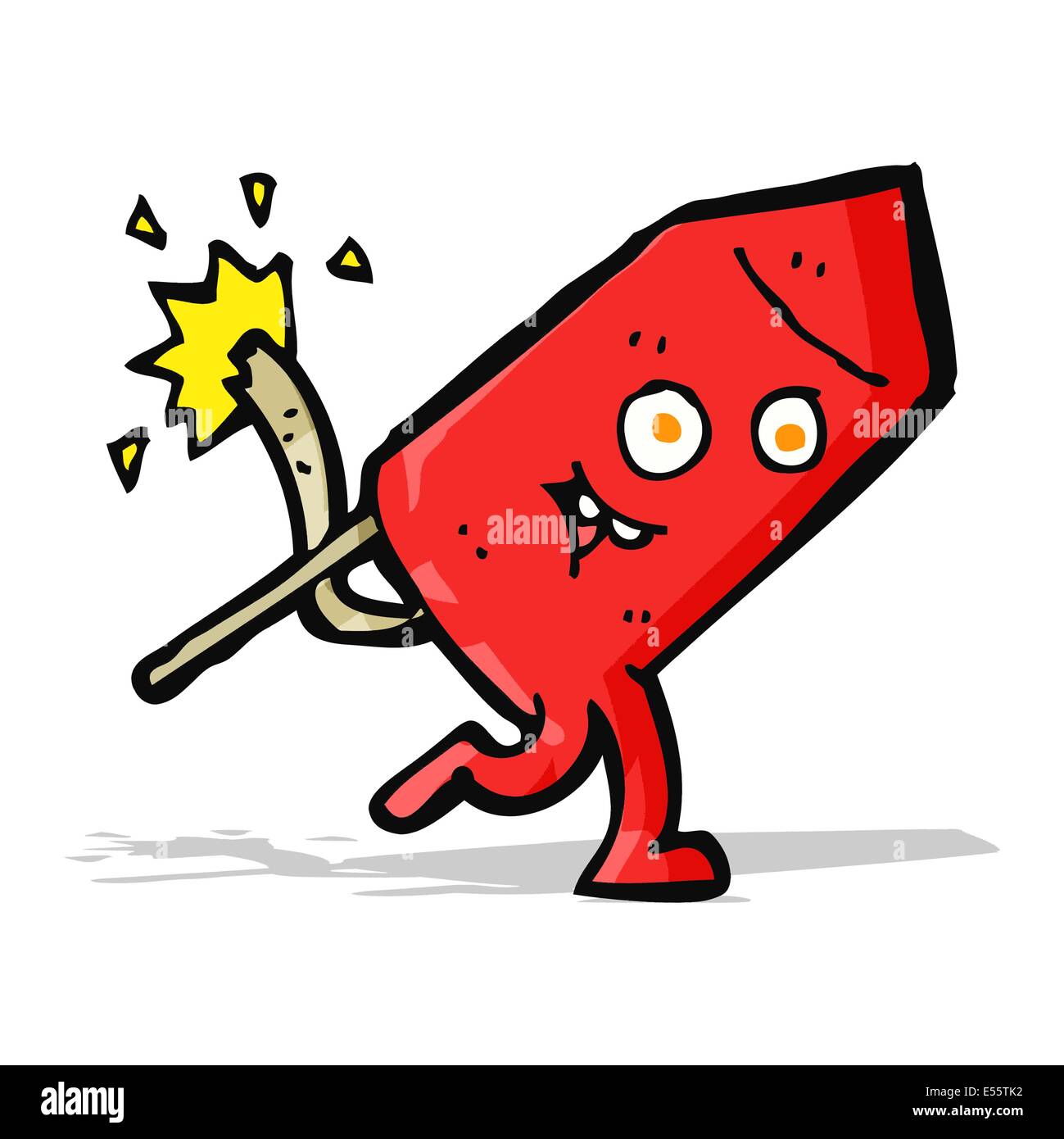 cartoon funny firework character Stock Vector Image & Art - Alamy