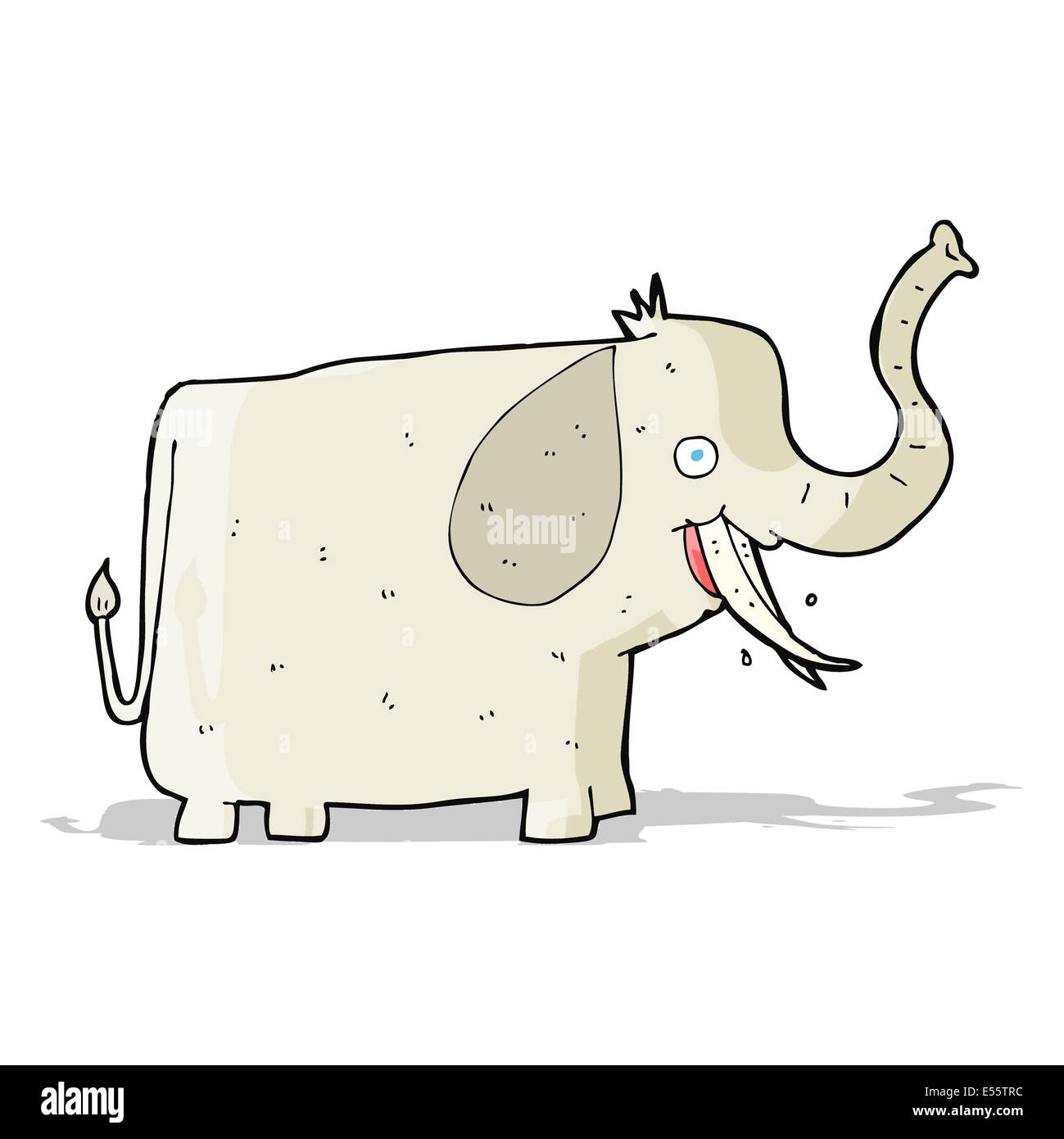 cartoon happy elephant Stock Vector Image & Art - Alamy