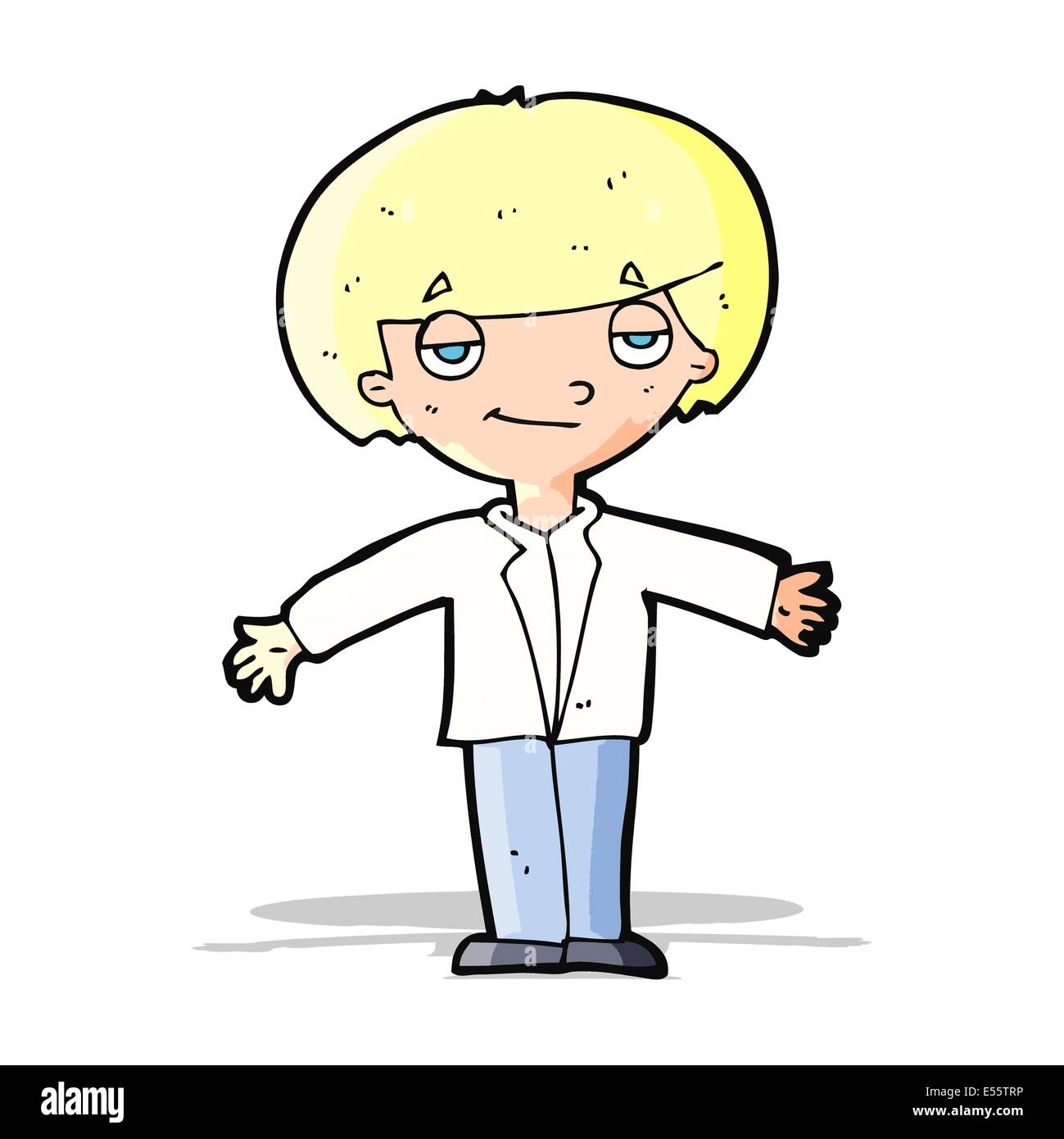 cartoon smug boy Stock Vector Image & Art - Alamy