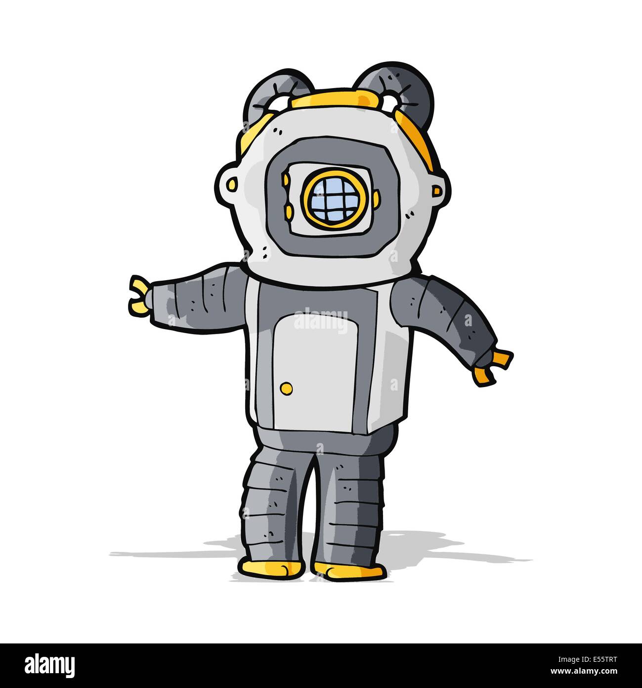 cartoon deep sea diver Stock Vector Image & Art - Alamy