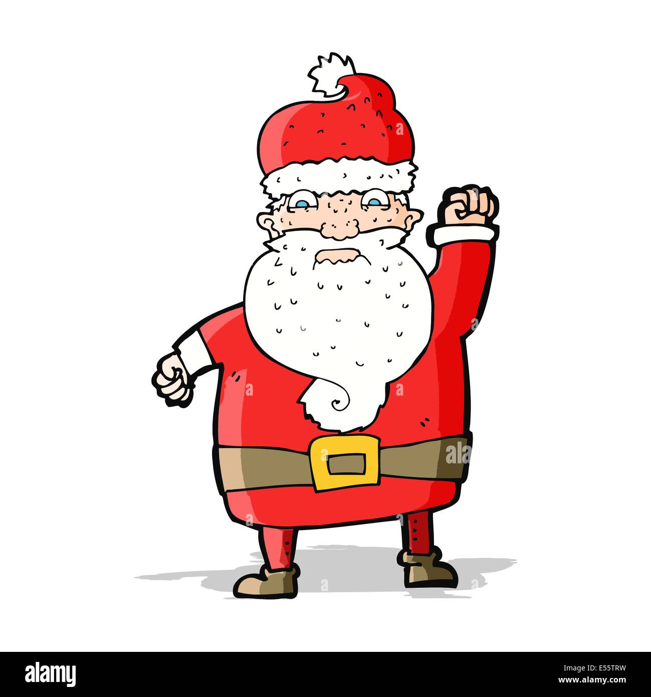 Angry santa Stock Vector Images - Alamy