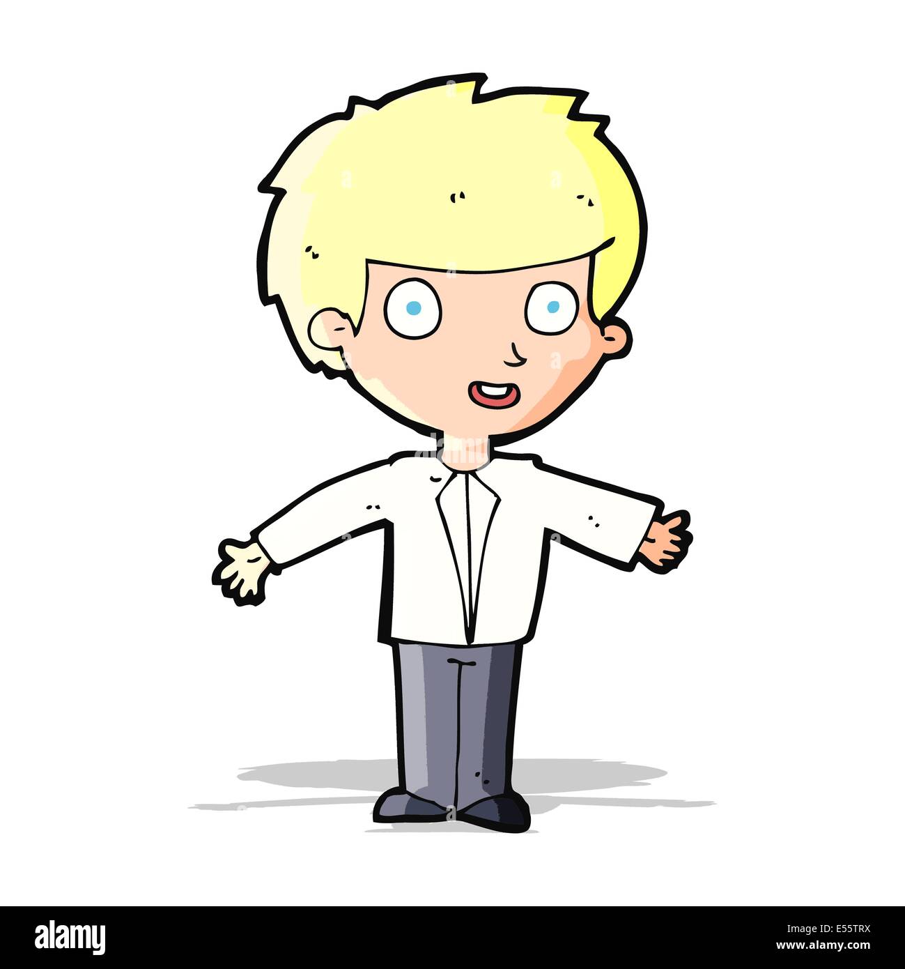 cartoon happy boy Stock Vector Image & Art - Alamy