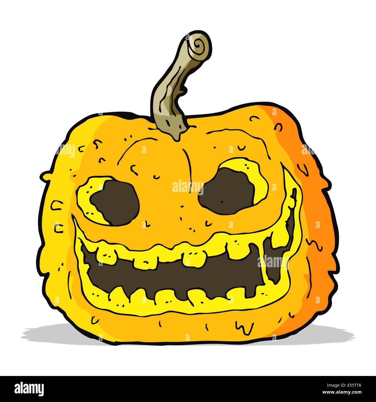 cartoon spooky pumpkin Stock Vector Image & Art - Alamy