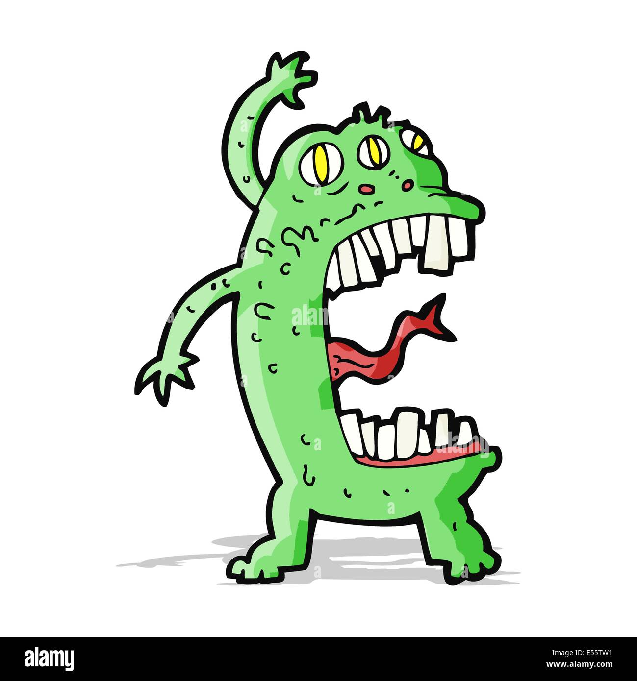 cartoon crazy monster Stock Vector Image & Art - Alamy