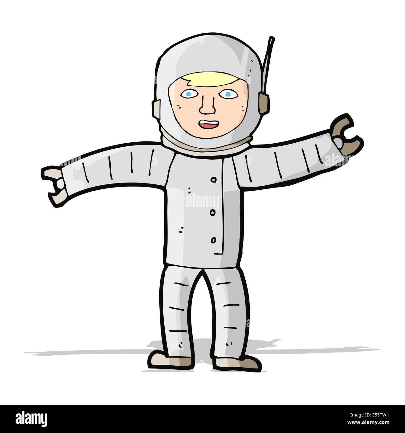 cartoon space man Stock Vector Image & Art - Alamy