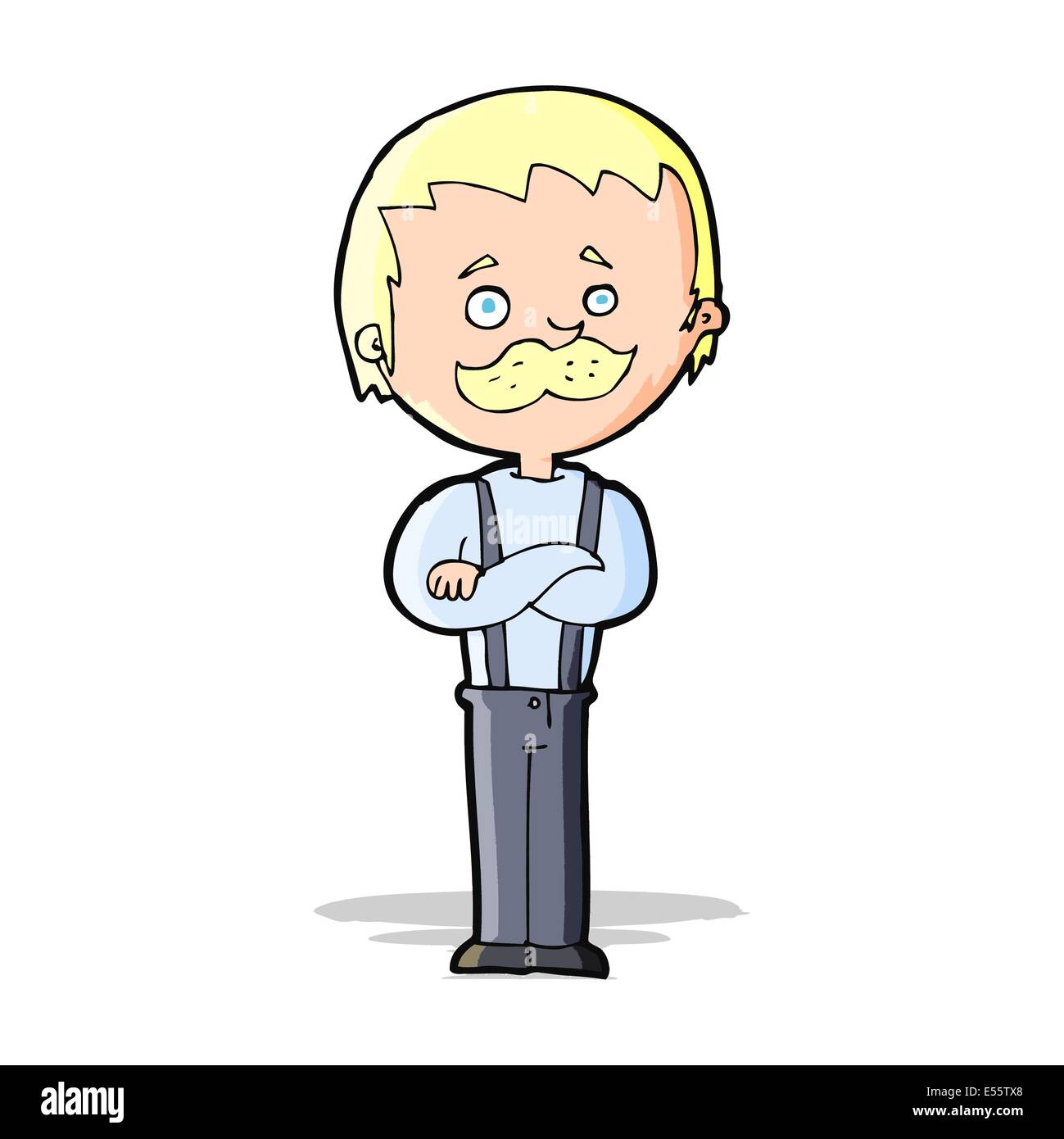 cartoon man with mustache Stock Vector Image & Art - Alamy