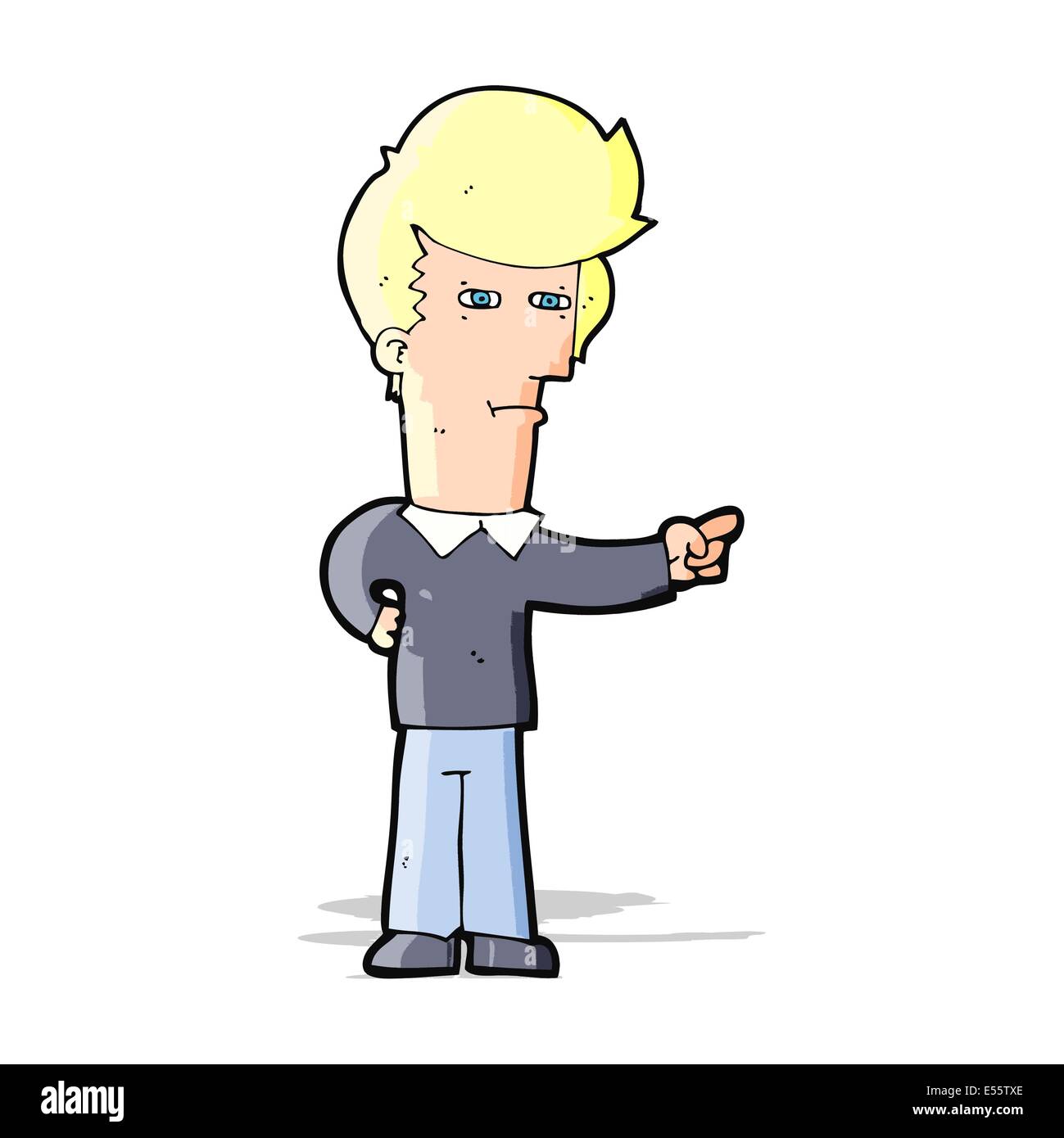 cartoon man pointing Stock Vector Image & Art - Alamy