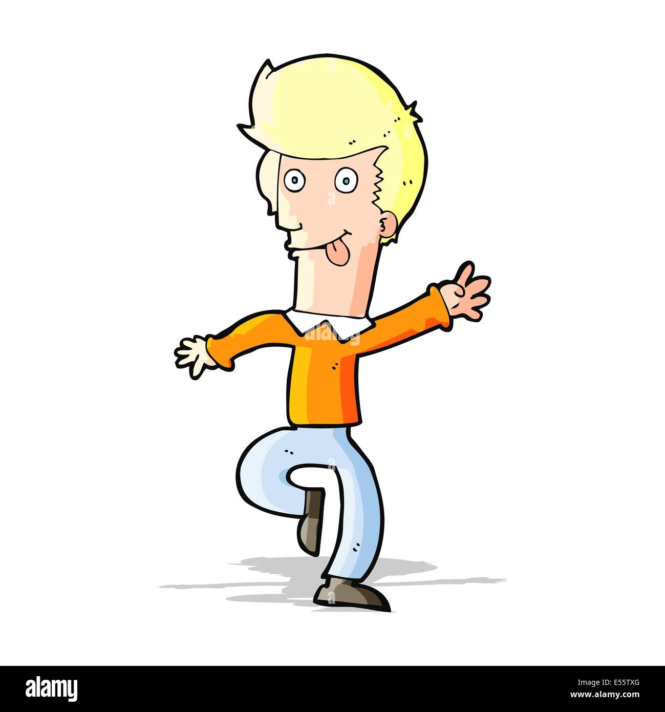 cartoon man dancing Stock Vector Image & Art - Alamy