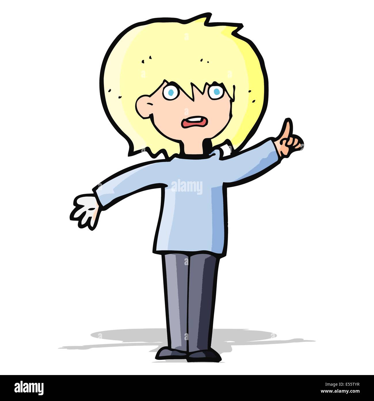 cartoon woman asking question Stock Vector Image & Art - Alamy