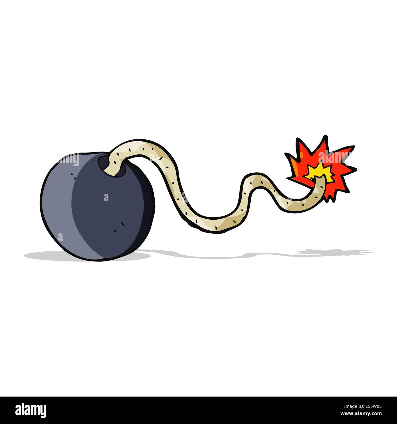cartoon burning bomb Stock Vector Image & Art - Alamy