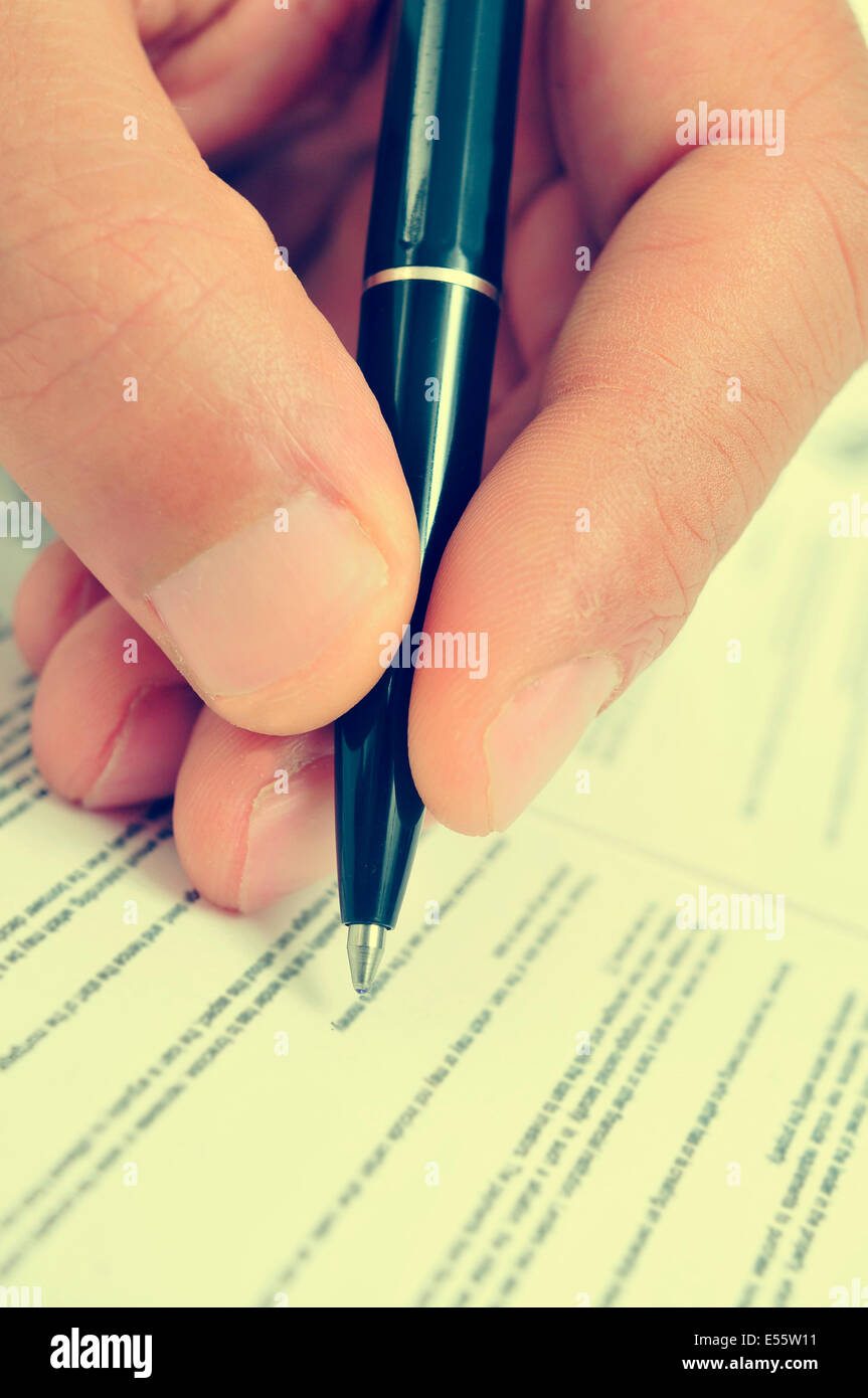 Hand signature hi-res stock photography and images - Alamy
