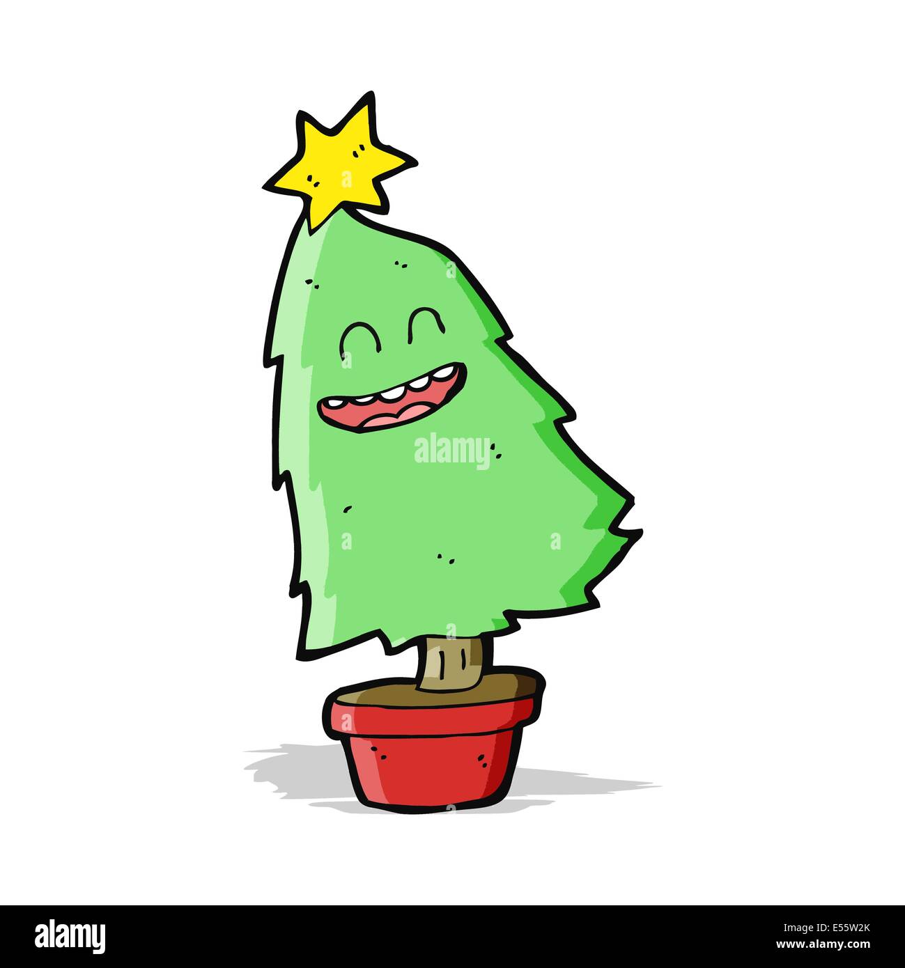 cartoon dancing christmas tree Stock Vector Image & Art - Alamy