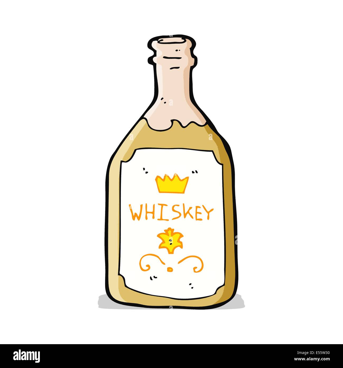cartoon whiskey bottle Stock Vector Image & Art - Alamy
