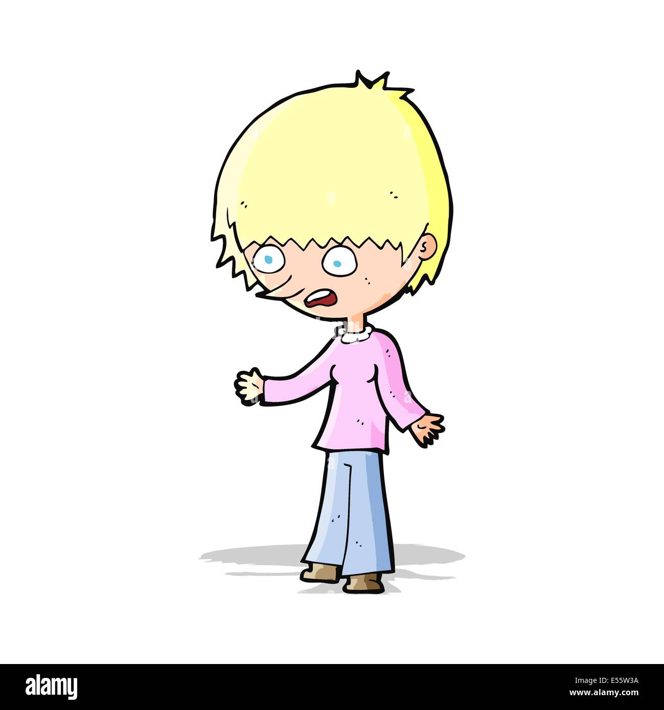 cartoon stressed out woman Stock Vector Image & Art - Alamy