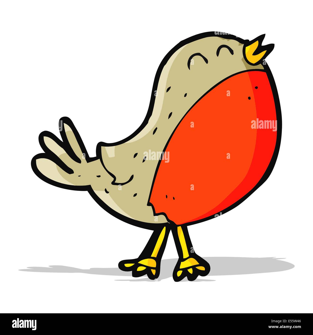 cartoon christmas robin Stock Vector Image & Art - Alamy