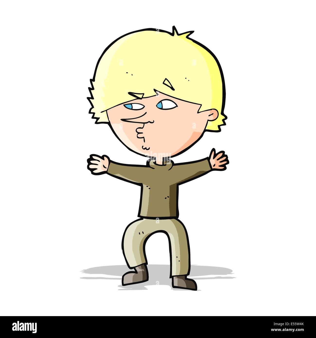 cartoon suspicious man Stock Vector Image & Art - Alamy