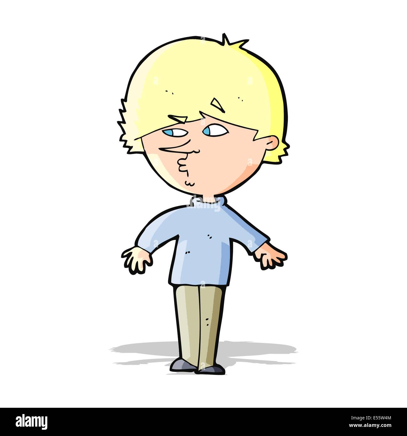 cartoon suspicious man looking over shoulder Stock Vector Image & Art ...