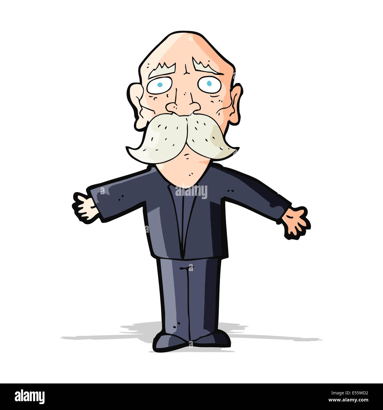 cartoon disappointed old man Stock Vector Image & Art - Alamy
