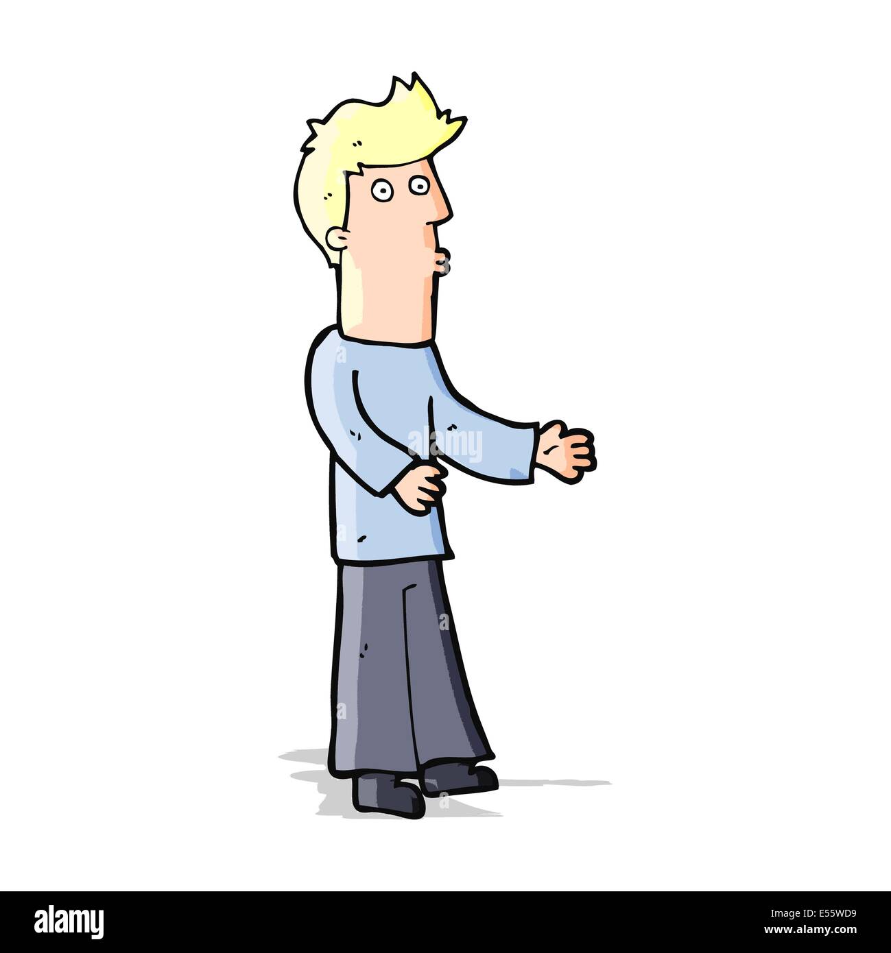 cartoon man explaining Stock Vector Image & Art - Alamy