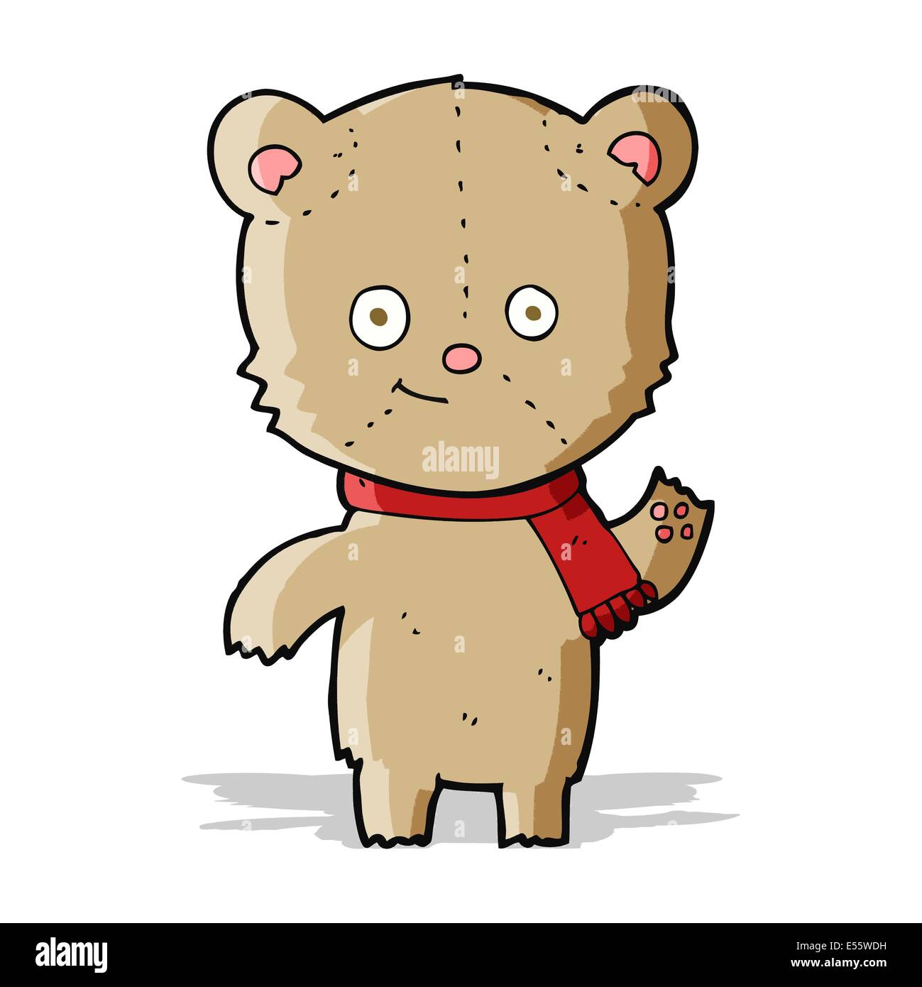 cartoon teddy bear waving Stock Vector Image & Art - Alamy