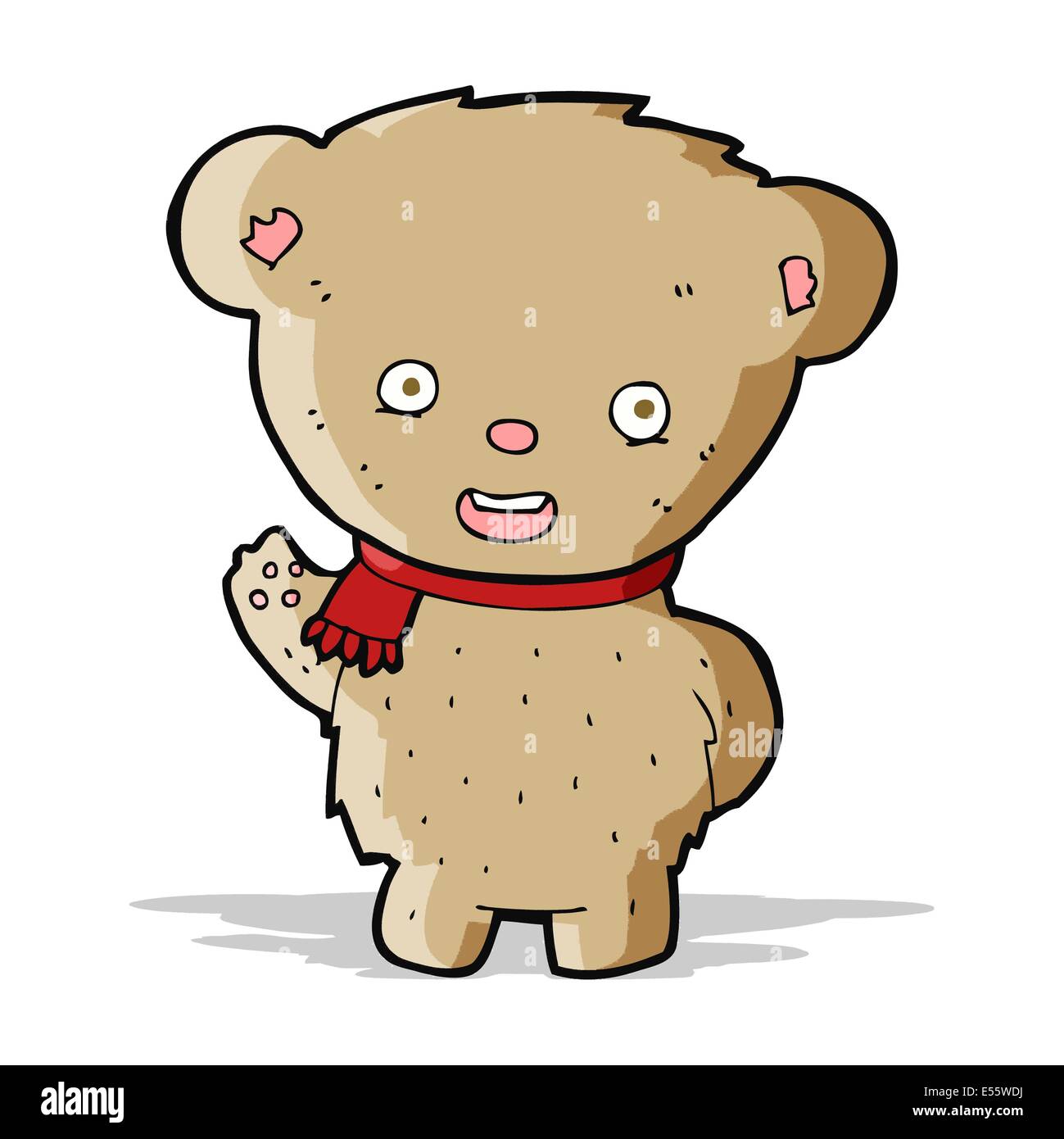 cartoon teddy bear waving Stock Vector Image & Art - Alamy