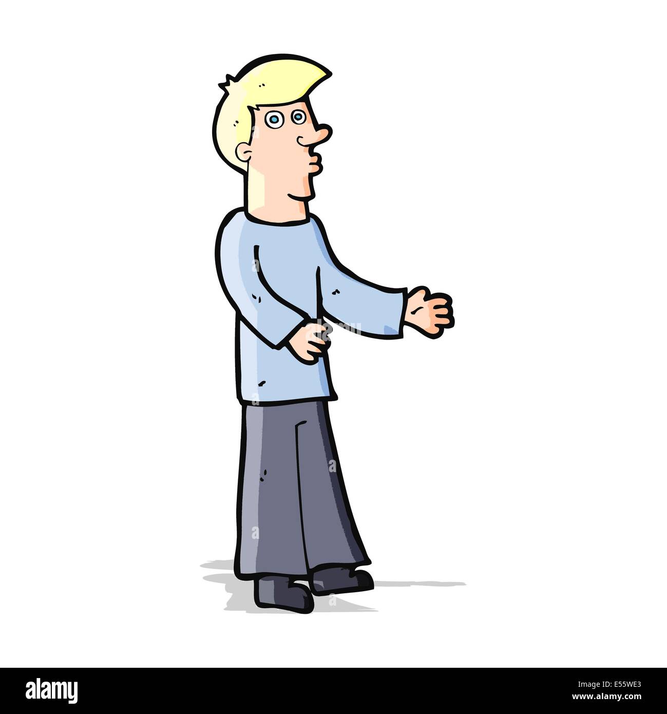 cartoon curious man Stock Vector Image & Art - Alamy