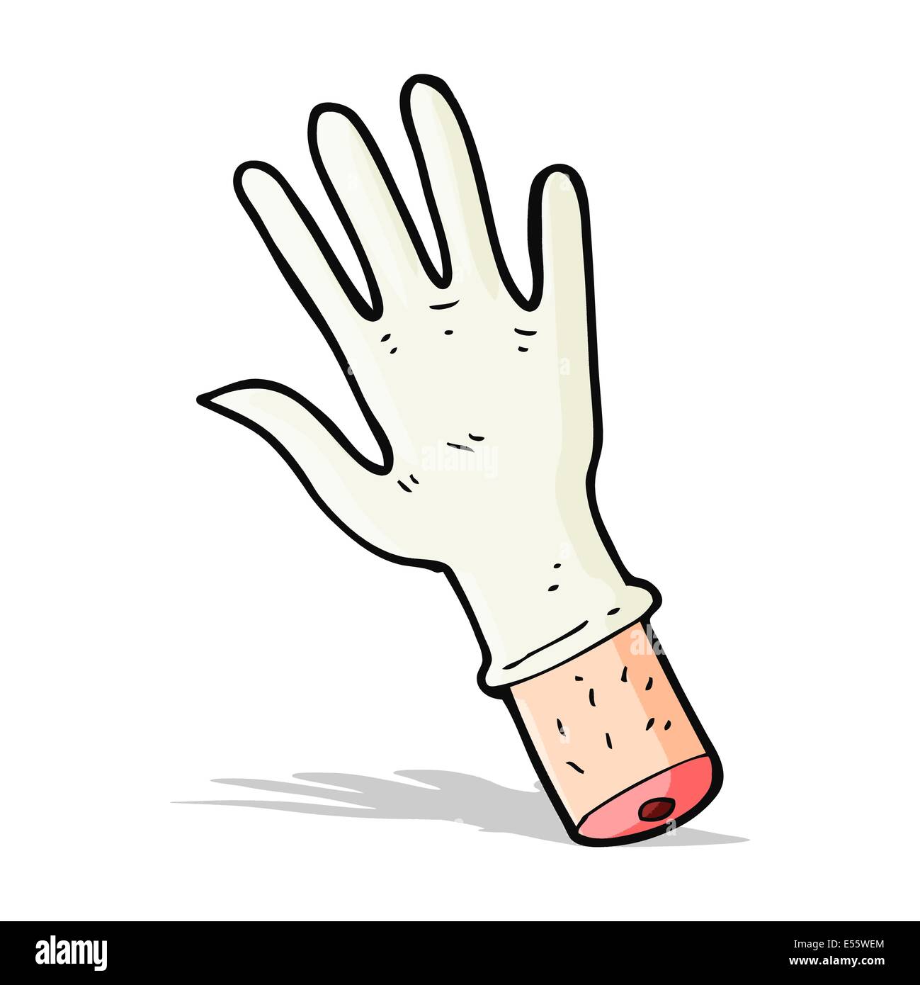 cartoon hand with medical glove Stock Vector Image & Art - Alamy