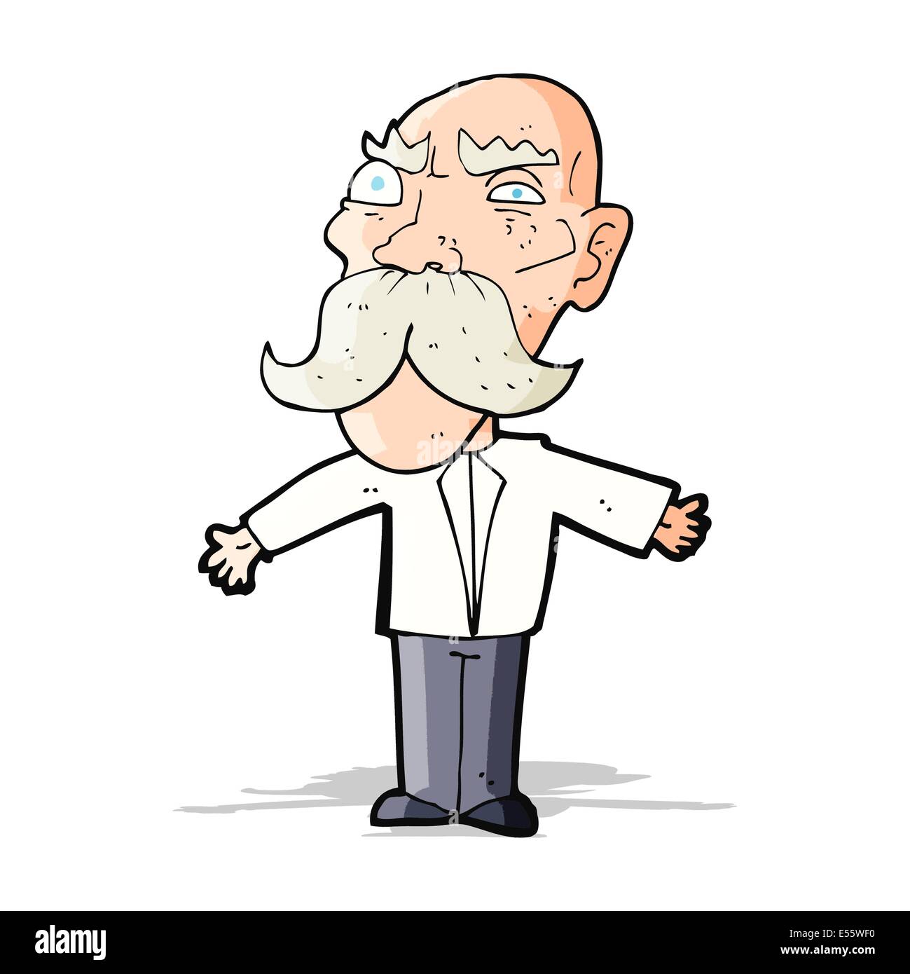 cartoon angry old man Stock Vector Image & Art - Alamy