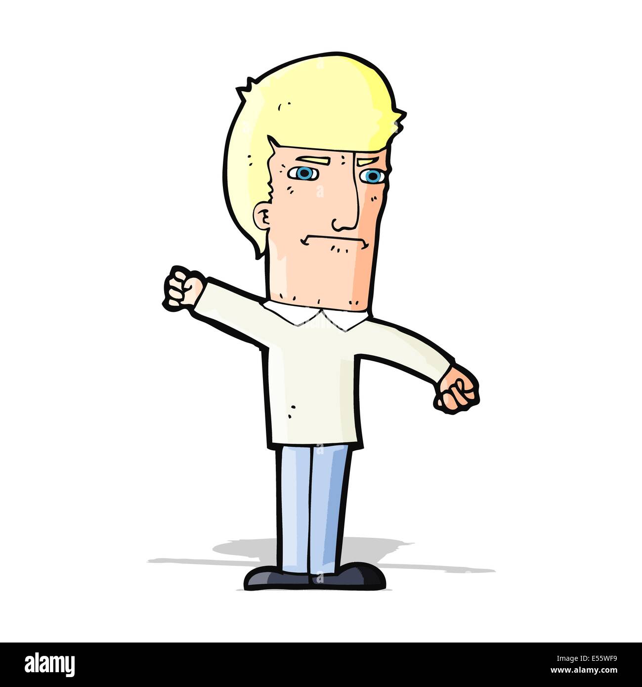 cartoon angry man Stock Vector Image & Art - Alamy