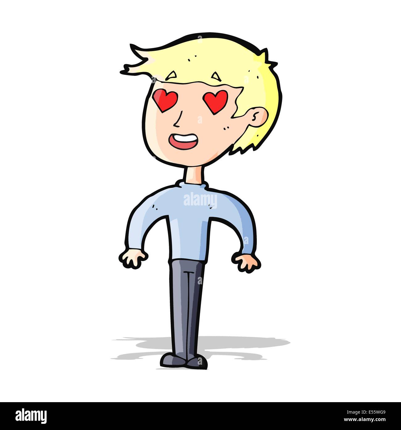 cartoon man in love Stock Vector Image & Art - Alamy