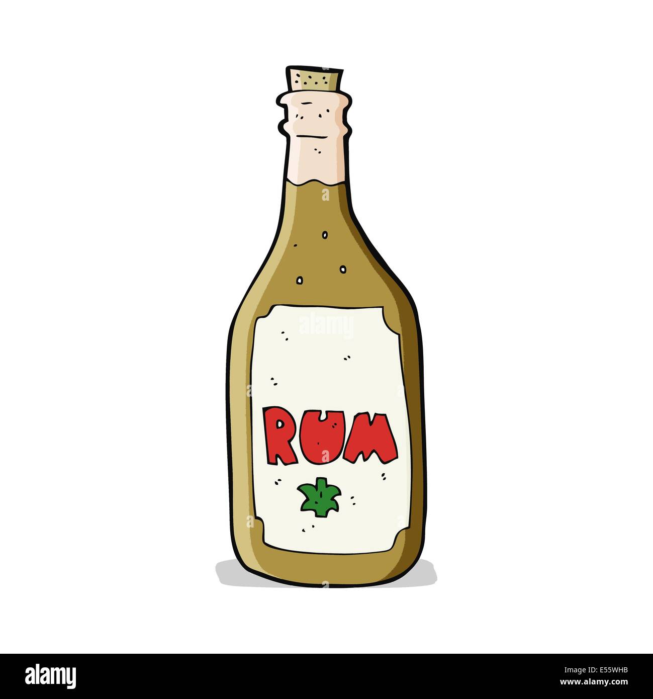 cartoon rum bottle Stock Vector Image & Art - Alamy