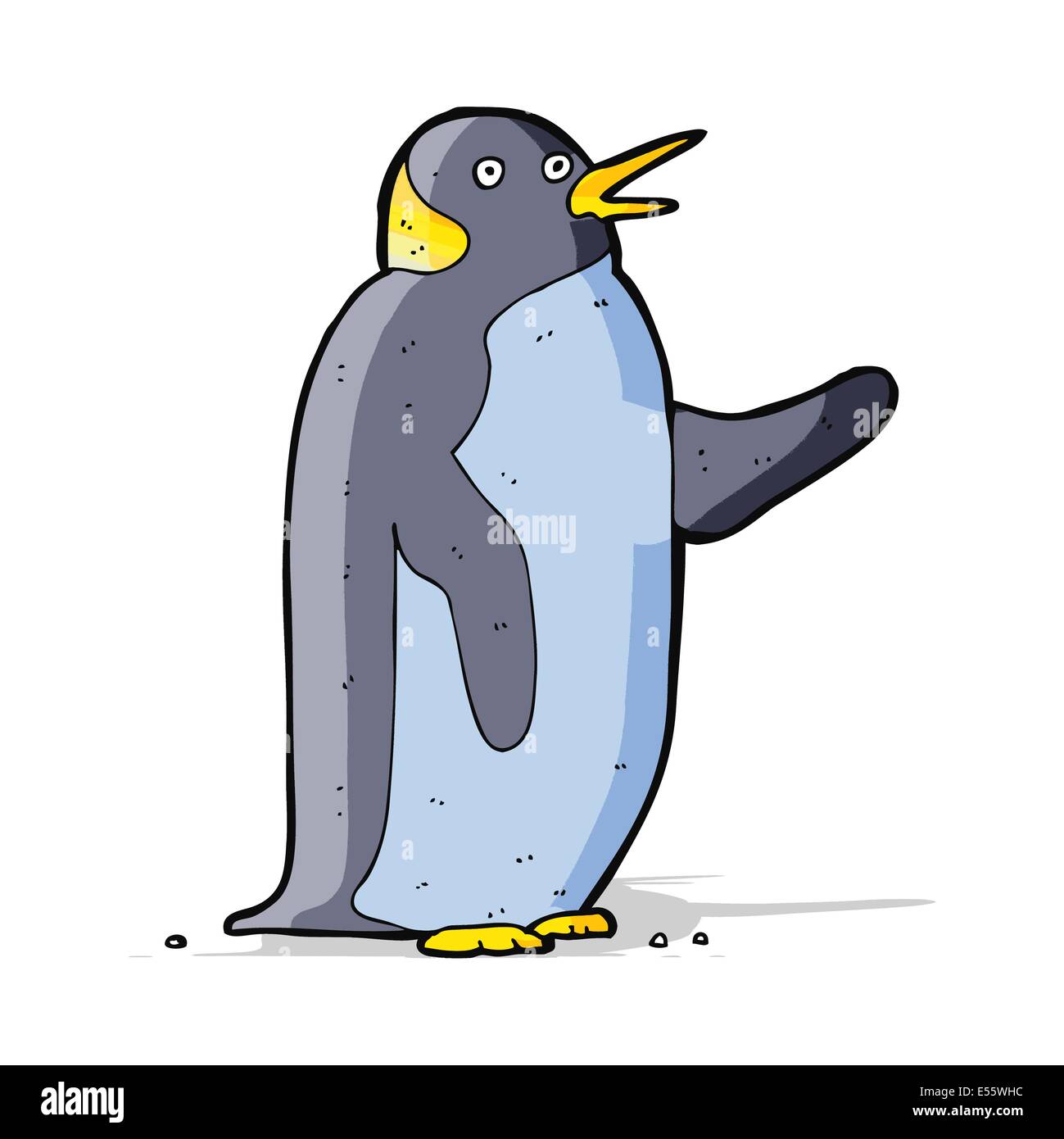 cartoon penguin waving Stock Vector Image & Art - Alamy