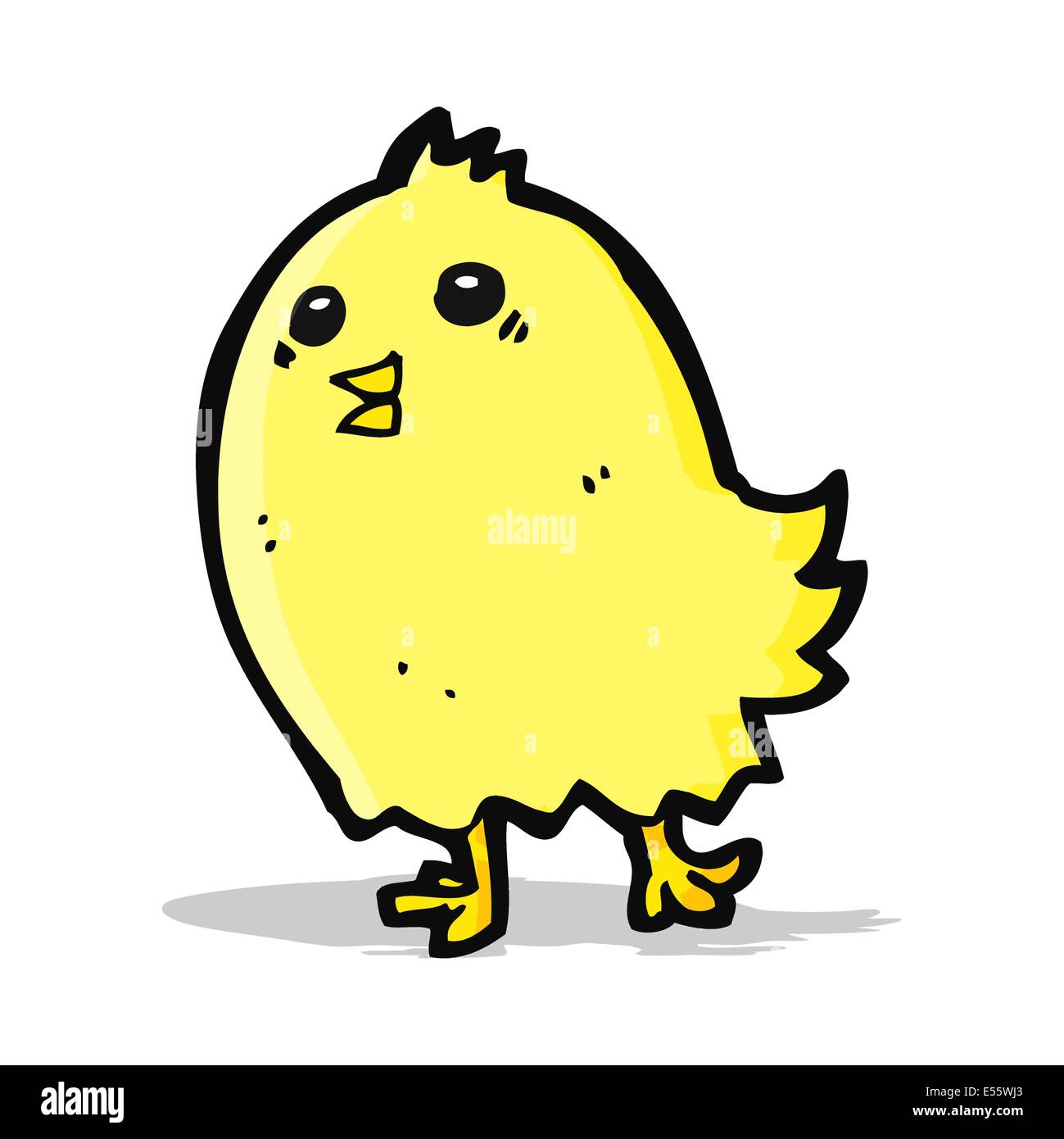 cartoon happy yellow bird Stock Vector Image & Art - Alamy