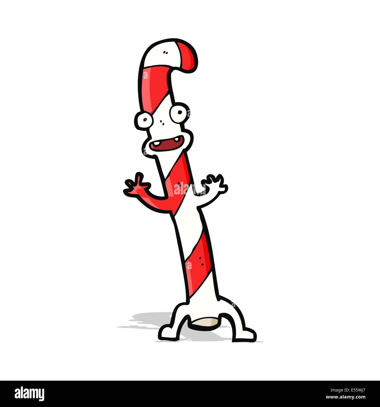 cartoon dancing christmas candy cane Stock Vector Image & Art - Alamy