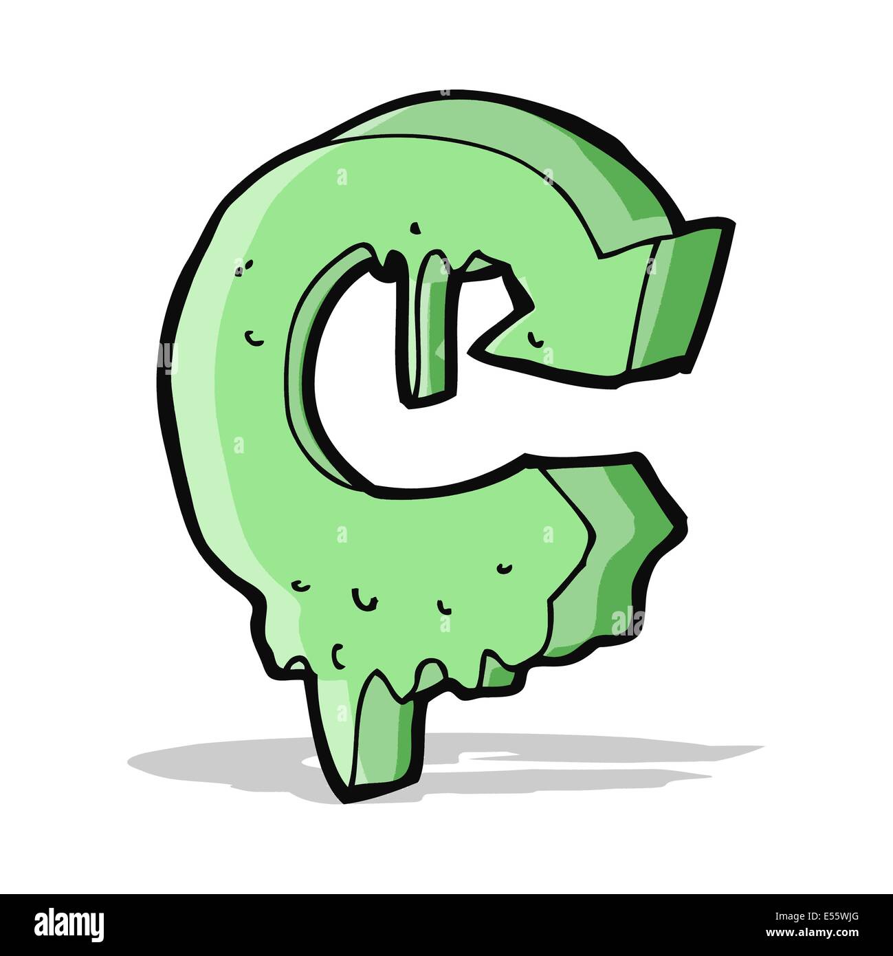 cartoon melting recycling symbol Stock Vector Image & Art - Alamy