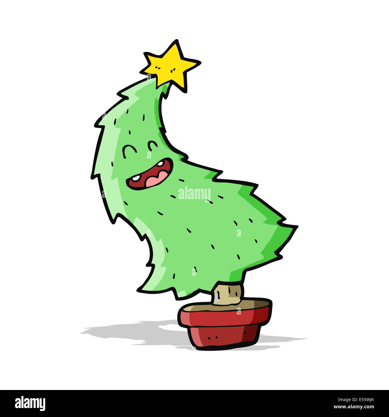 cartoon dancing christmas tree Stock Vector Image & Art - Alamy