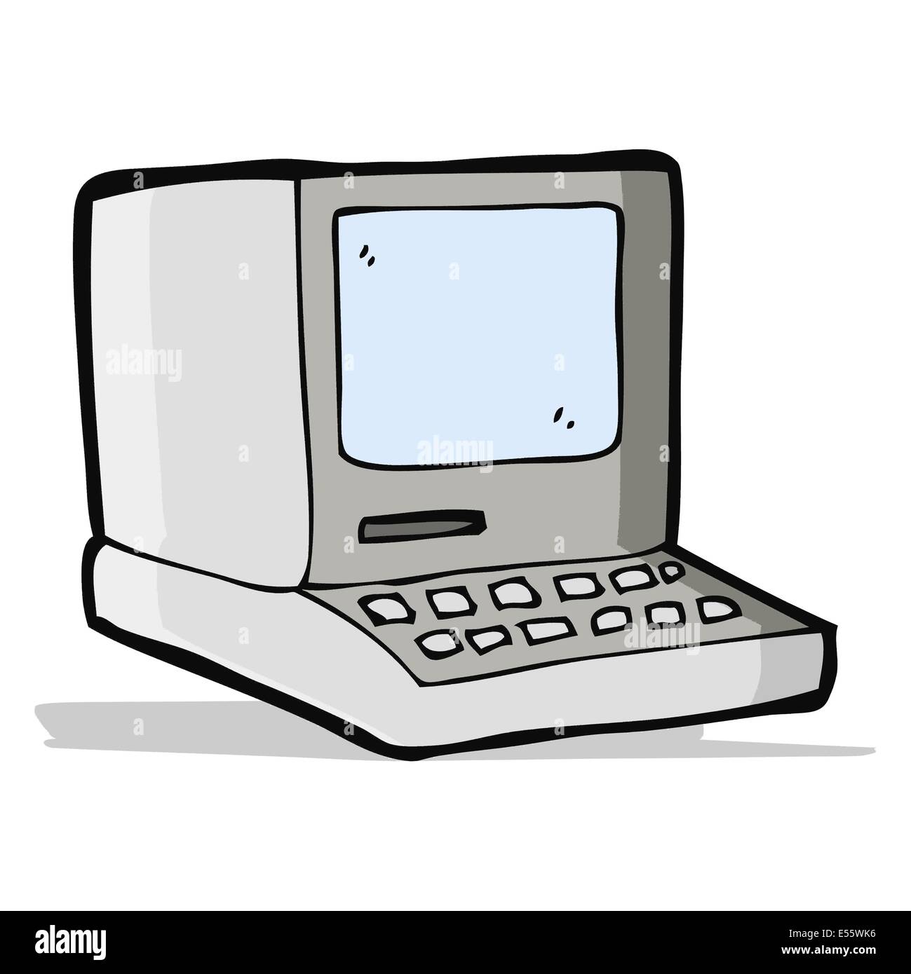 cartoon old computer Stock Vector Image & Art - Alamy