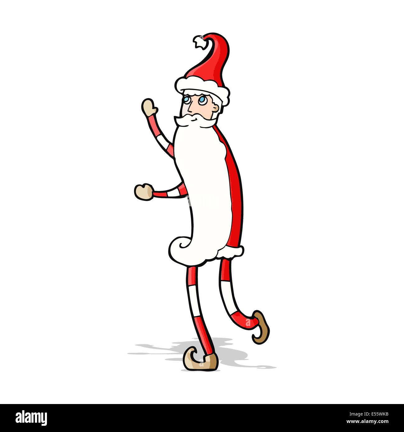 cartoon skinny santa Stock Vector Image & Art - Alamy