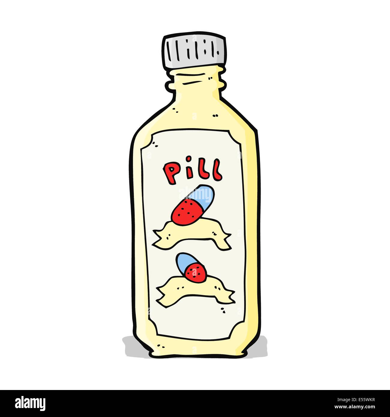 cartoon old bottle of pills Stock Vector Image & Art - Alamy